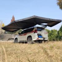 China Free Standing Foxwing 270 Degree Awning Self Supporting Car Side Awning Black for sale