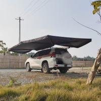 China Weather Resistant 270 Degree Awning Side Open Awning With Led OEM for sale