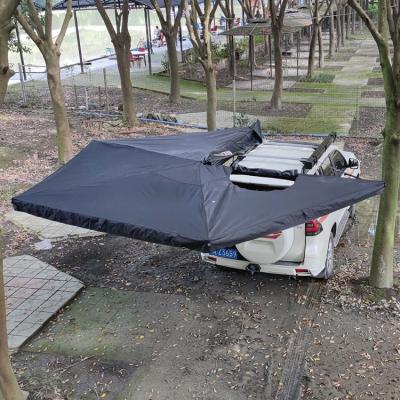 China Free Standing UV50+ Wind Resistant 270 Degree Roof Rack Awning For Camping for sale