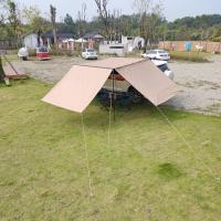 China Fast Open Diagonal Bracing Car Side Awning With Alumminum Support Rod for sale