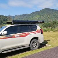 China Automatic Opening Free Standing 270 Degree Vehicle Awning Sun Canopy for sale