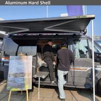 China Telescopic RV Awning Shade Aluminum Hard Shell For Camper Van for sale