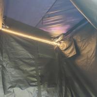 China Portable Foldable Shower Tent with Built-in LED Strip Light and 420D Oxford Cloth for sale