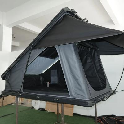 China Vehicle Camping Aluminum Shell Roof Tent With Hydraulic Lever Assisted Labor-saving Opening Method And Support Logo for sale