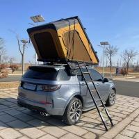 China Aluminum Hard Shell Rooftop Tent 210x132x140cm 320G Polyester for sale