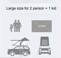 China Aluminum Roof Top Tent 210x130cm 4-Season Waterproof 3000mm for sale