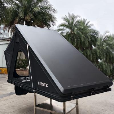 China 2-3 Person Triangle Roof Top Tent 210x132cm Aluminum Hardshell for sale