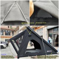 China 2-3 Person Triangle Roof Top Tent 210x132cm Aluminum Hardshell for sale