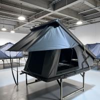 China Aluminum Shell Roof Top Tent with 320g Polyester Cotton and Waterproof >3000 mm for 2-3 Person Camping for sale