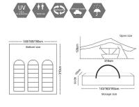 China 3-5 Person Waterproof >3000 mm Rooftop Tent with 420D Oxford Fabric for Camping Car for sale