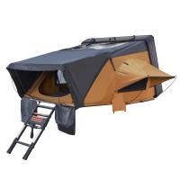 China Large 3-4 Person 210x160x110 CM Roof Top Tent with 320g Polyester Cotton Canvas for Outdoor Camping for sale