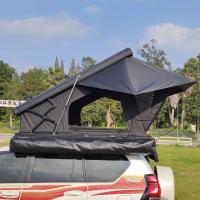 China 2025 New Design X Hinge Hardshell Rooftop Tent with Wooden Case Packaging for Outdoor Camping for sale
