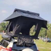 China 2025 New Design X Hinge Hardshell Rooftop Tent with Wooden Case Packaging for Outdoor Camping for sale