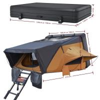 China Large 3-4 Person 210x160x110 CM Roof Top Tent with 320g Polyester Cotton Canvas for Outdoor Camping for sale