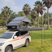 China 2025 New Design X Hinge Hardshell Rooftop Tent with Wooden Case Packaging for Outdoor Camping for sale