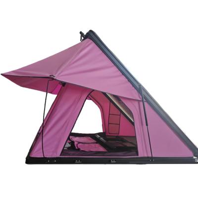 China 2.1M 320g Polyester Cotton 210*132cm Aluminum Hard Shell Roof Top Tent for Offroad Camping for sale