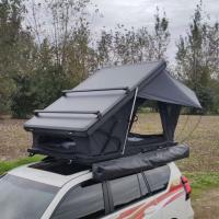 China 2025 Hydraulic Stainless Steel Rod Aluminum Hard Shell Roof Top Tent for 2-3 Person with 320g Polyester Cotton and Waterproof >3000 mm for sale