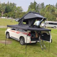 China 4X4 Hard Shell Roof Top Tent with High Quality 320G Polyester Cotton and Quick Automatic Opening for Camping for sale