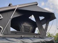 China 2025 Hydraulic Stainless Steel Rod Aluminum Hard Shell Roof Top Tent for 2-3 Person with 320g Polyester Cotton and Waterproof >3000 mm for sale