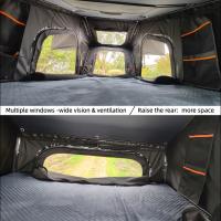 China 4X4 Hard Shell Roof Top Tent with High Quality 320G Polyester Cotton and Quick Automatic Opening for Camping for sale