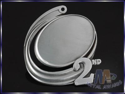 China Customized 65mm Zinc Alloy Swimming Medals for School Sports Day Die Cast Antique Silver for sale