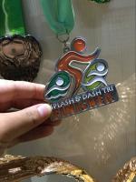 China Custom Translucent Color Finisher Medals with Lanyard 76.2mm Zinc Alloy for sale