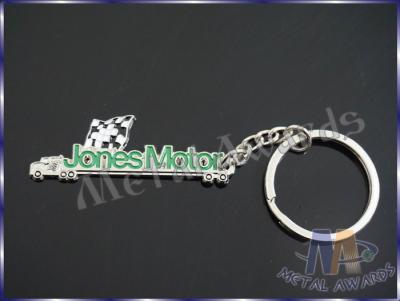 China Custom Die Cast Zinc Alloy Car Shaped Keychain Glow in Dark Anti Rust 2D 3D for sale