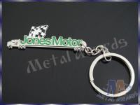 China Custom Die Cast Zinc Alloy Car Shaped Keychain Glow in Dark Anti Rust 2D 3D for sale