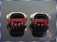 China Custom Zinc Alloy Championship Ring with Red Stones 2D 3D Design for sale