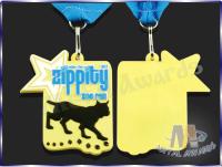 China Custom PVC Plastic Medals with Zinc Alloy Base for Carnival Events 864x25mm Ribbon for sale