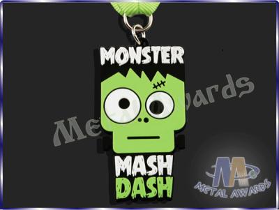 China Custom PVC Medals with Ribbon or Keychain for Kids Awards Gifts 3D Design for sale