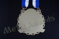 China Custom Die Cast Soft Enamel Medal 75mm Anti Rust Smooth Back Side Two Tone Plating for sale