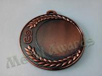 China Circle Custom Engraved Medals Blank Type Front Sandblasted In Recesssed for sale