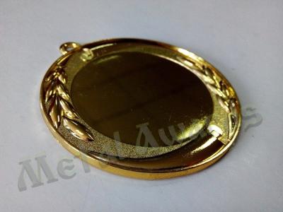 China Custom 3D Lacework Engraved Soccer Medals for Kids 50mm Zinc Alloy Die Cast Imitation Gold Plating for sale