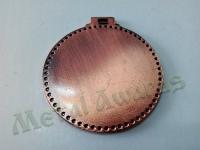 China Custom 50x3mm Zinc Alloy Die Cast Sports Medals for Volleyball Antique Copper Plating for sale
