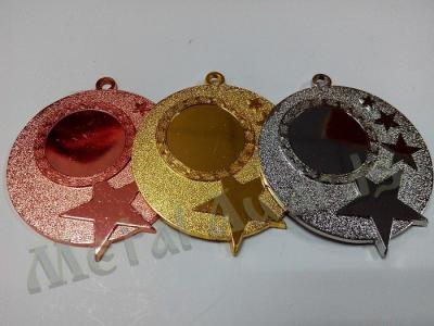 China Die Struck Process Custom Engraved Medals With Star Logo None Attachment for sale