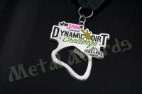China Custom Soft Enamel Bottle Opener Medals 50mm Antique Silver Plating Iron Alloy for sale