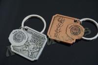 China Custom Zinc Alloy Keychain Die Cast Metal Key Ring Gold Silver Antique Finish Personalized Logo for sale