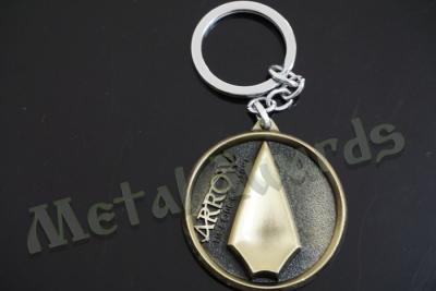 China Custom Die Cut Metal Keychain 3D Souvenir High Polishing Zinc Alloy 1 inch for sale