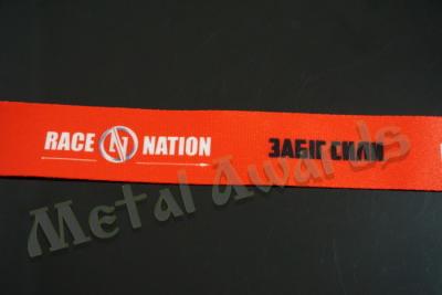 China Eco Friendly Custom Medal Ribbons 25mm 30mm 38mm Width Polyester Sublimation for sale