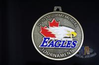 China Custom Zinc Alloy Medals Sandblasted Effect 60x3mm Antique Gold Silver Plating for sale
