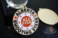 China Custom Double Side Design Metal Basketball Medals Zinc Alloy 50mm Shiny Gold Plating for sale
