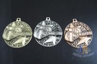 China Custom Football Sports Medals 50mm Zinc Alloy Die Cast Medallion OEM Personalized Two 3D Stars for sale