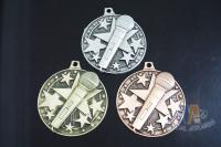 China Custom Die Casting Music Medals 60mm 3D Design Gold Silver Copper Plating for sale