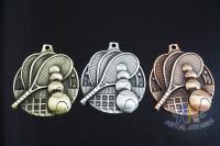 China Custom Zinc Alloy Sports Medals 60mm Engraved Tennis Badminton Marathon Running Medallion for sale