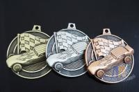 China Custom Zinc Alloy Racing Bicycle Medals Antique Plating 3D Design 50mm Engraved No Enamel for sale