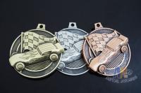 China Custom Zinc Alloy Racing Bicycle Medals Antique Plating 3D Design 50mm Engraved No Enamel for sale