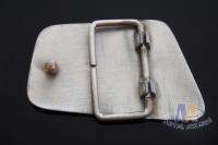 China Custom Zinc Alloy Die Cast Metal Buckle 3.5 Inch Soft Enamel Antique Copper Plating for sale