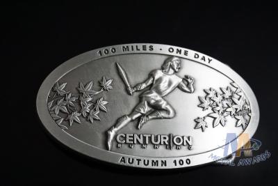 China Custom Zinc Alloy Belt Buckle 70x3mm Antique Nickel Plating for Awards for sale