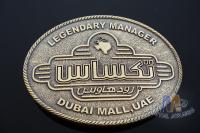 China Custom Zinc Alloy 3D Boy Scouts Belt Buckle 88.9mm Die Casting Silver Antique Brass for sale